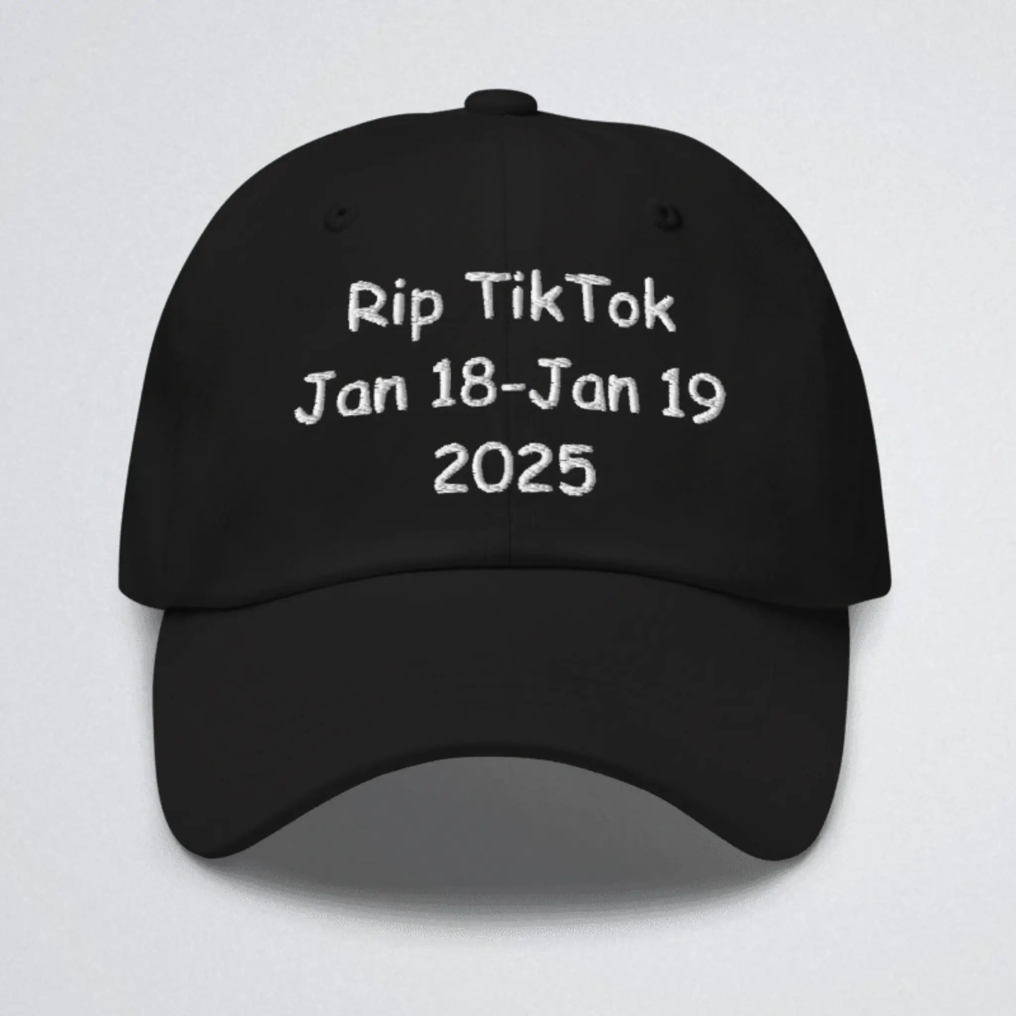 Rip Tiktok Jan 18 – Jan 19 2025 Hat - Tiktok Ban Hat - FunnyT