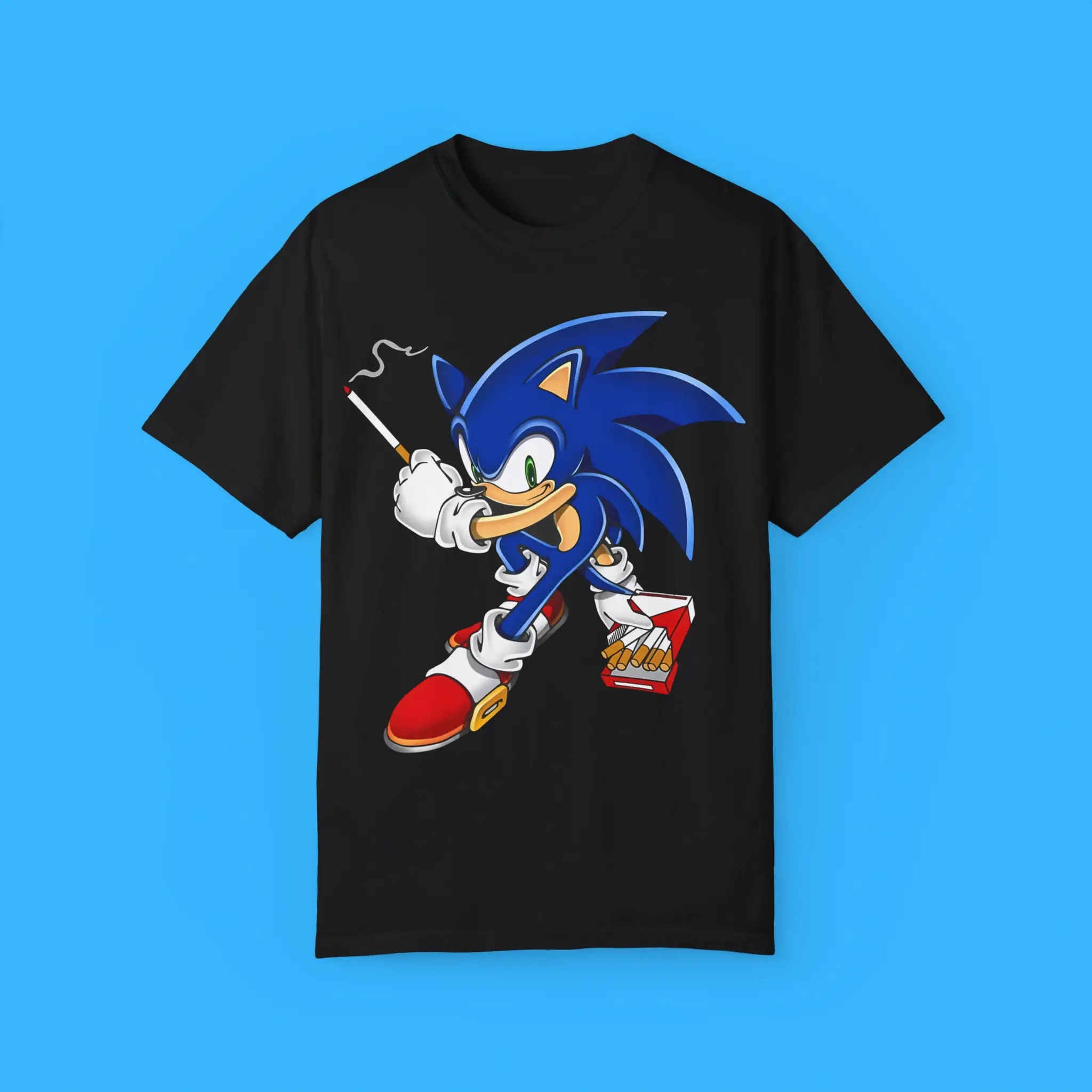 Sonic Smoking Shirt - FunnyT