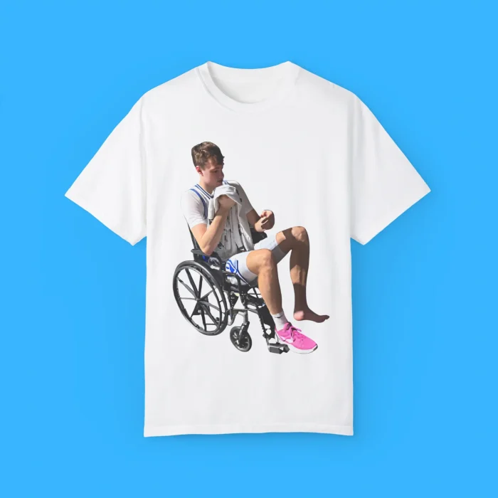 Cooper Flagg In Wheelchair Shirt - Duke Blue Devils basketball Tee - FunnyT