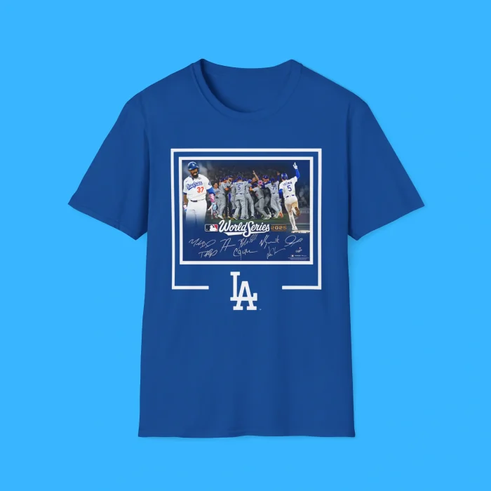 Dodgers Autographed World Series Signatures Shirt - FunnyT
