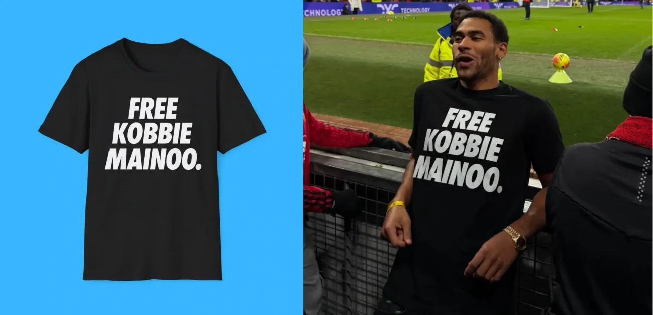 Free Kobbie Mainoo Shirt - Brother’s “Free Kobbie Mainoo.” Tee -FunnyT
