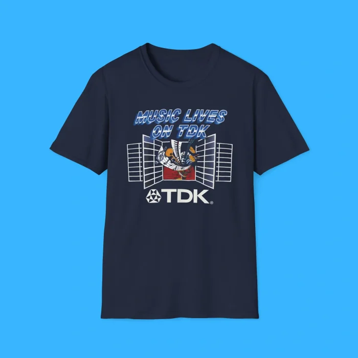Music Lives On Tdk Shirt - Stranger Things Jim Hopper Tee - FunnyT